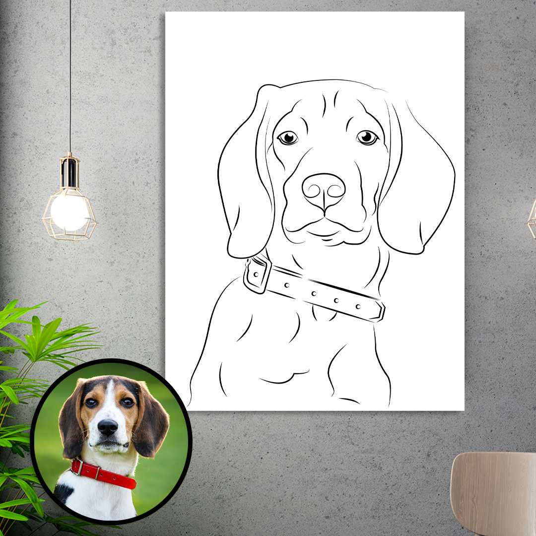 Line Art Custom Portrait — Personalized Hand-Drawn Portrait — Artifyu